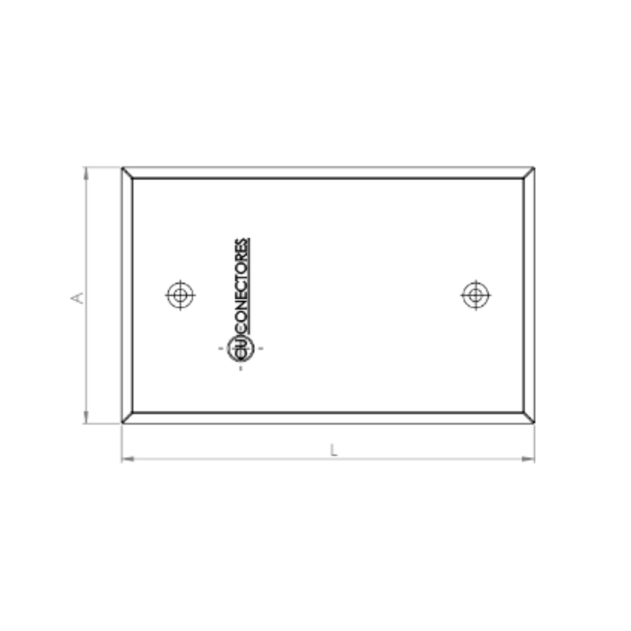 Rectangular Lid Kit Type 5800 Smooth - CU Conectores