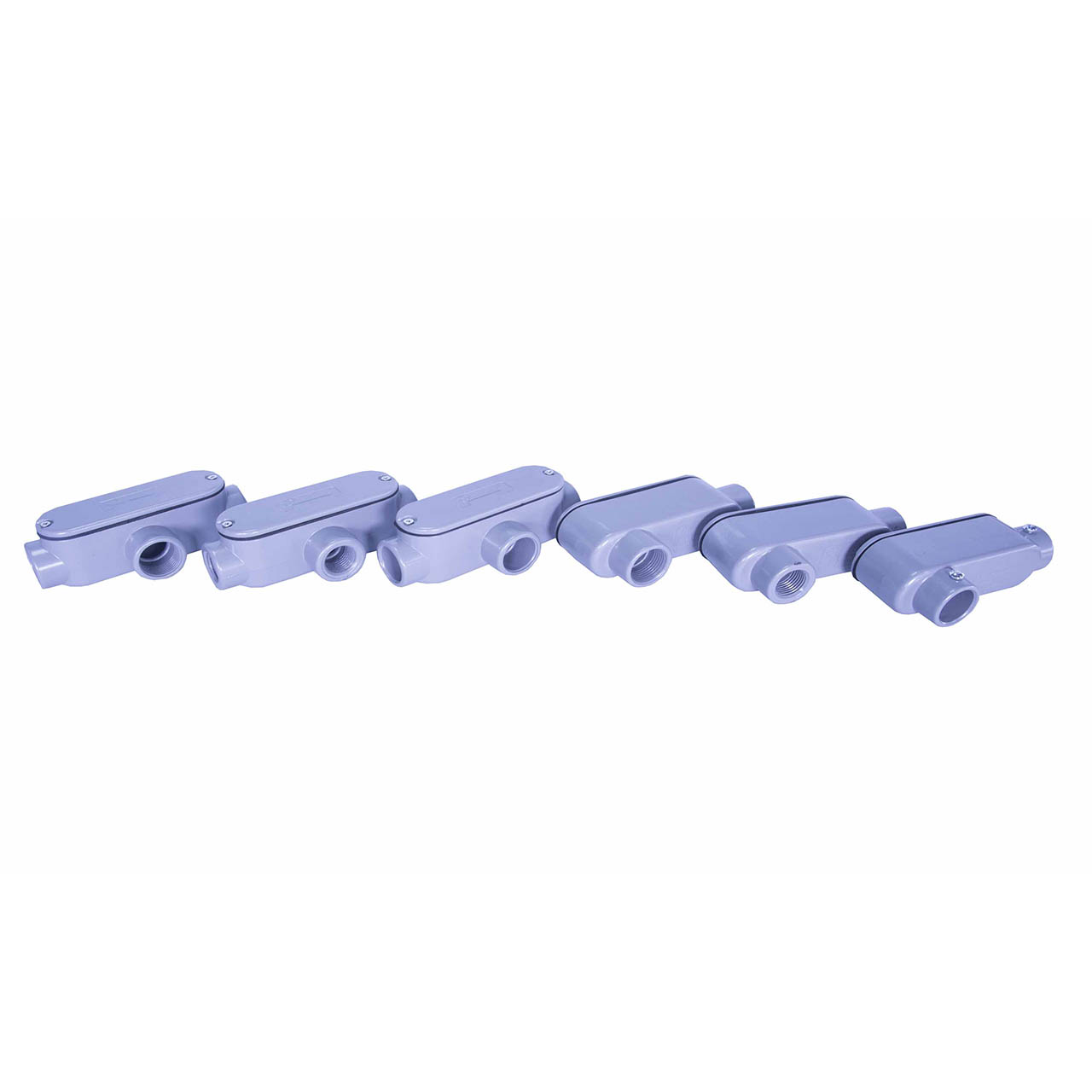 Conduleta en aluminio tipo C lisa de 2 1/2" - CU Conectores
