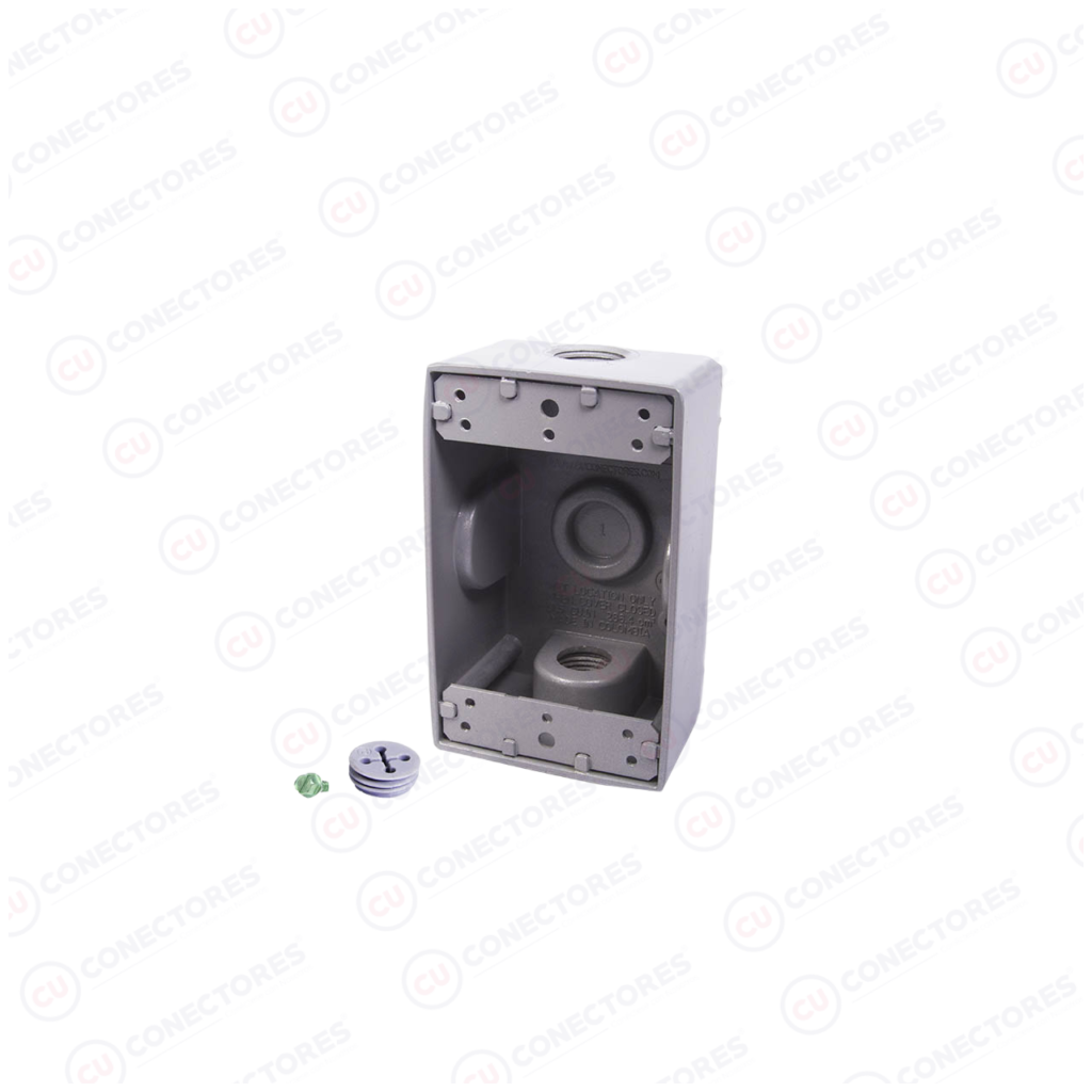 Caja Rectangular Tipo 5800 3 Salidas De 3/4" - CU Conectores