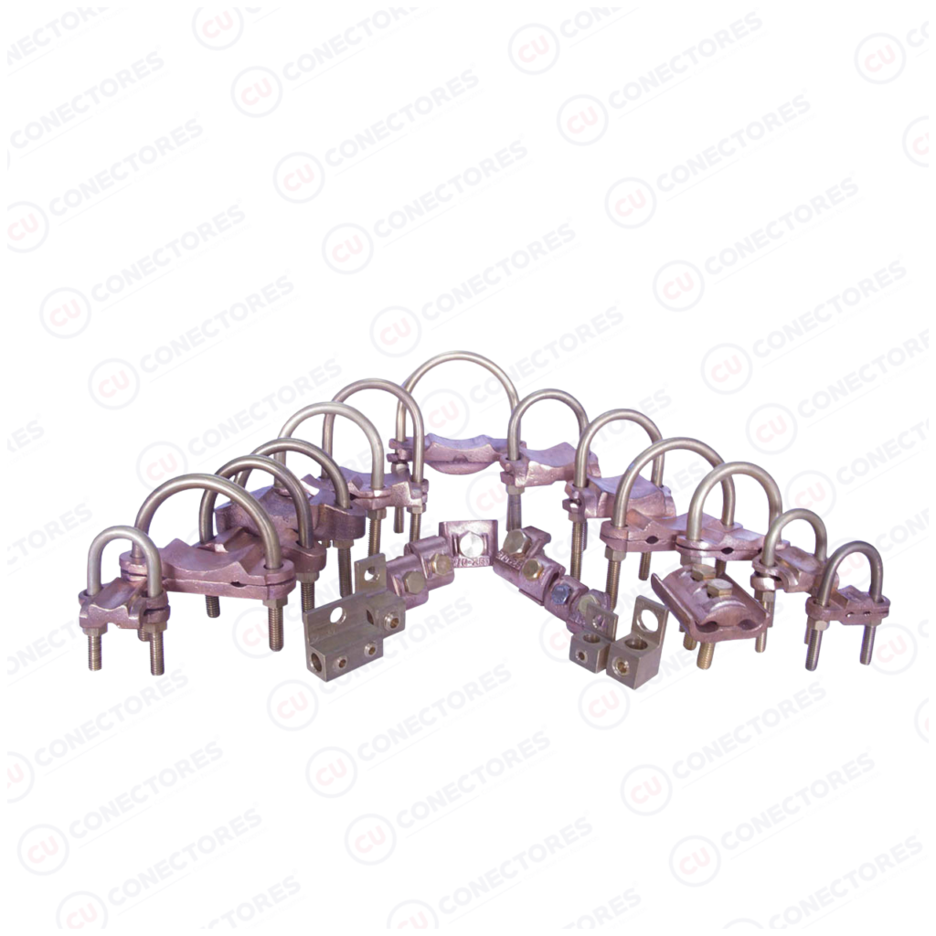 Conector Mecánico en cobre tipo GAR Tubo: 3 1/2" . Calibre conductor: 2 ...