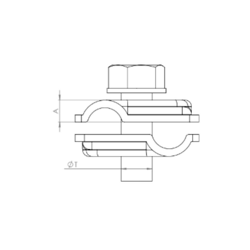 Copper cross type connector - CU Conectores